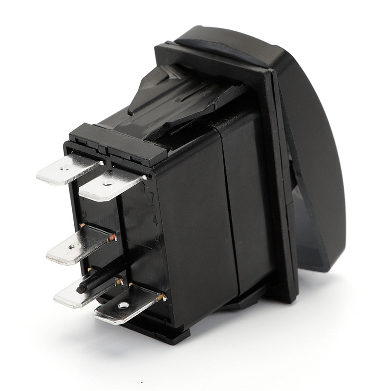 5Pin 12V LED LIGHT BAR Push Button Rocker Switch Blue LED Light Car ...